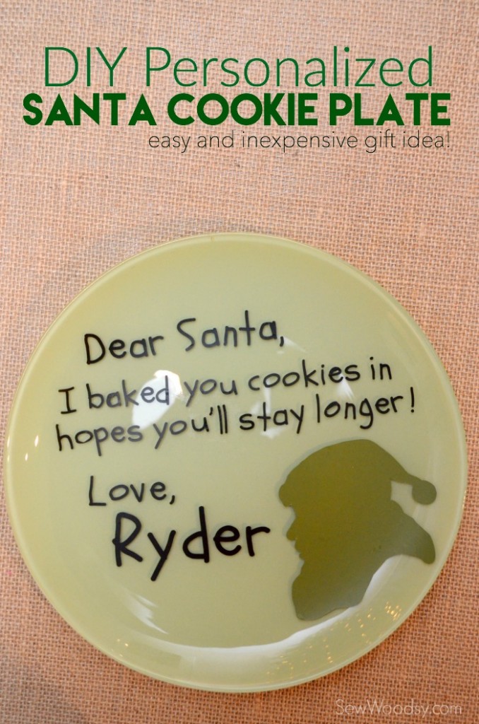 Cookies for Santa Plate - Sew Woodsy