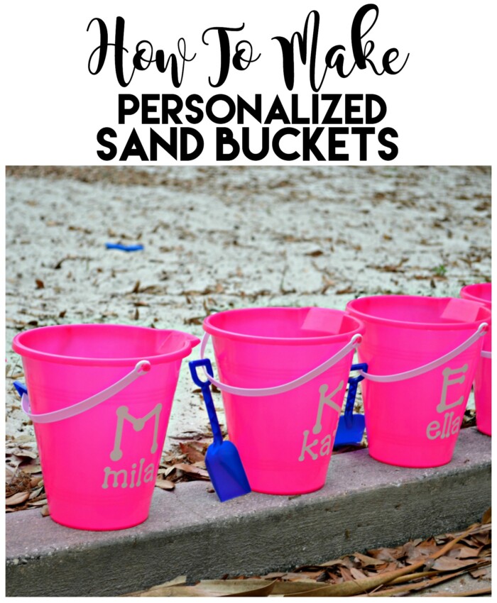 How To Make Personalized Sand Buckets - Sew Woodsy