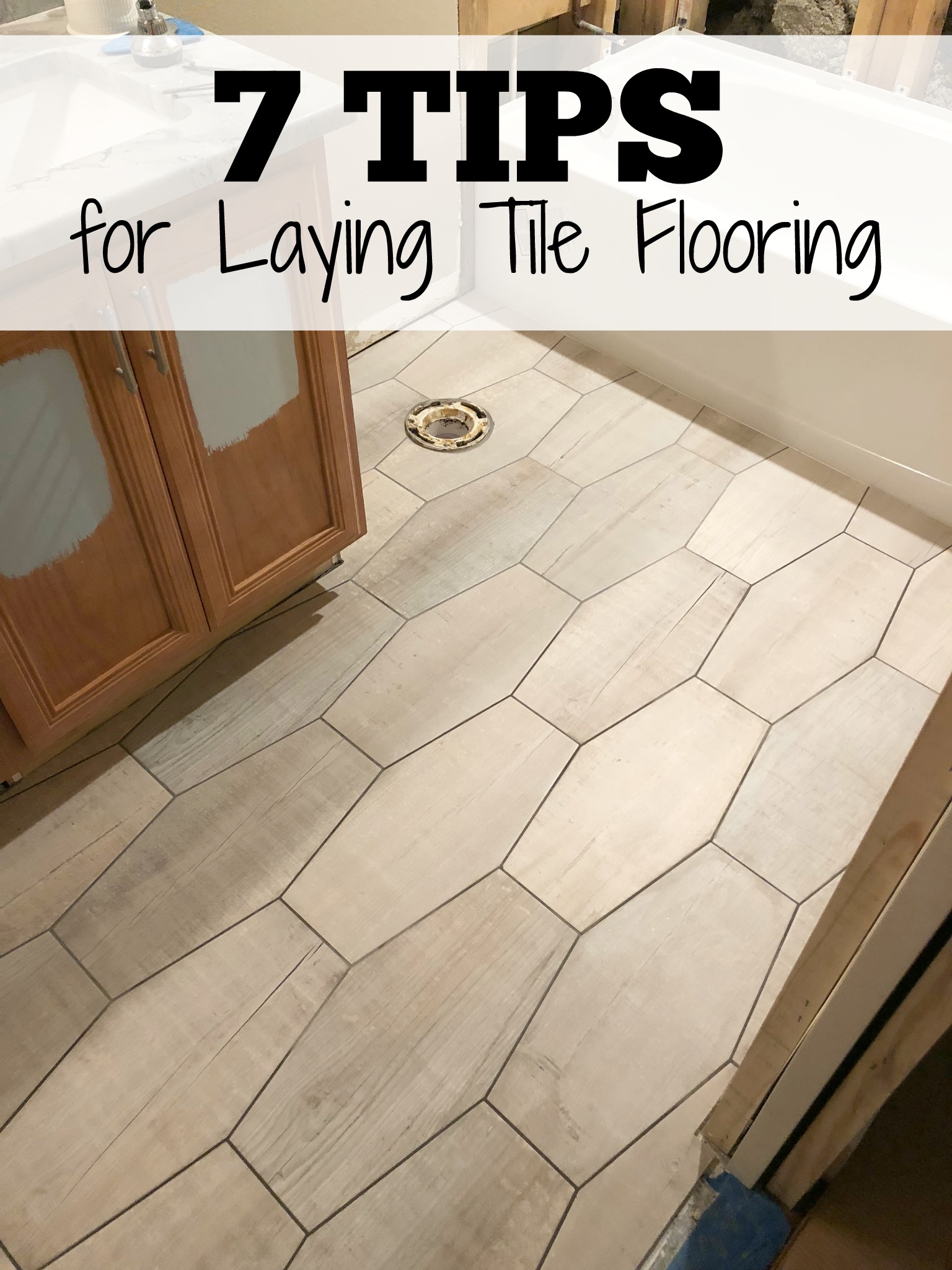 7 Tips for Laying Floor Tile - Sew Woodsy