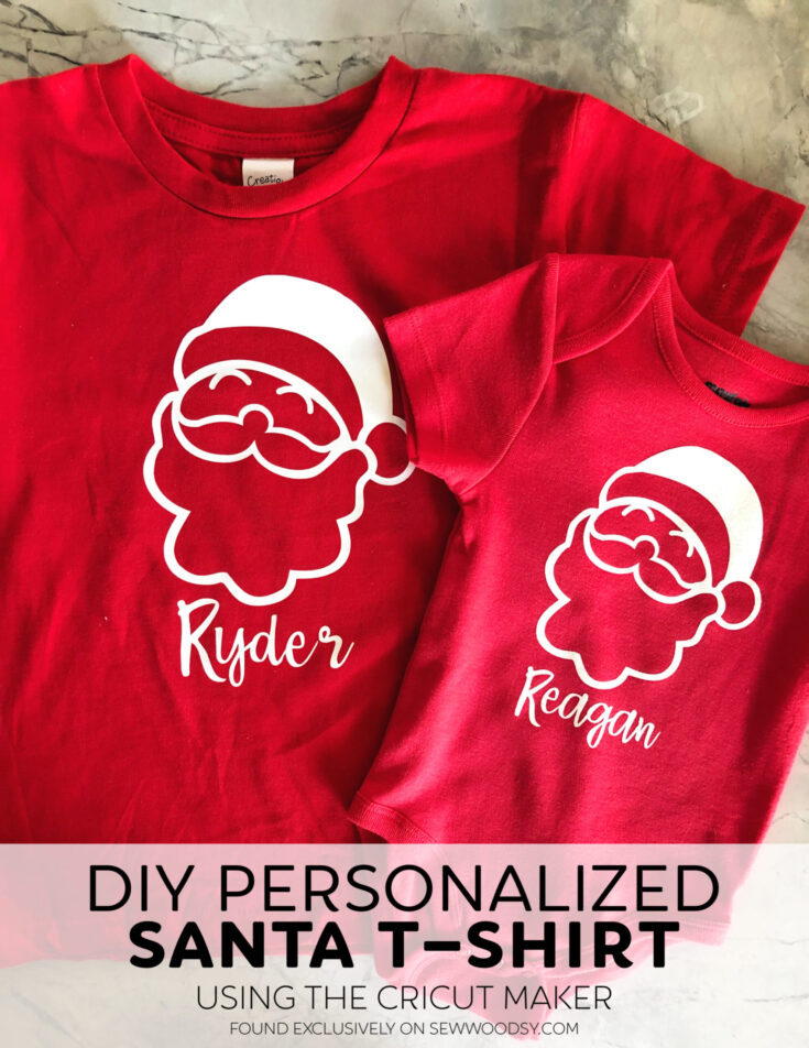 DIY Personalized Santa T-Shirt - Sew Woodsy