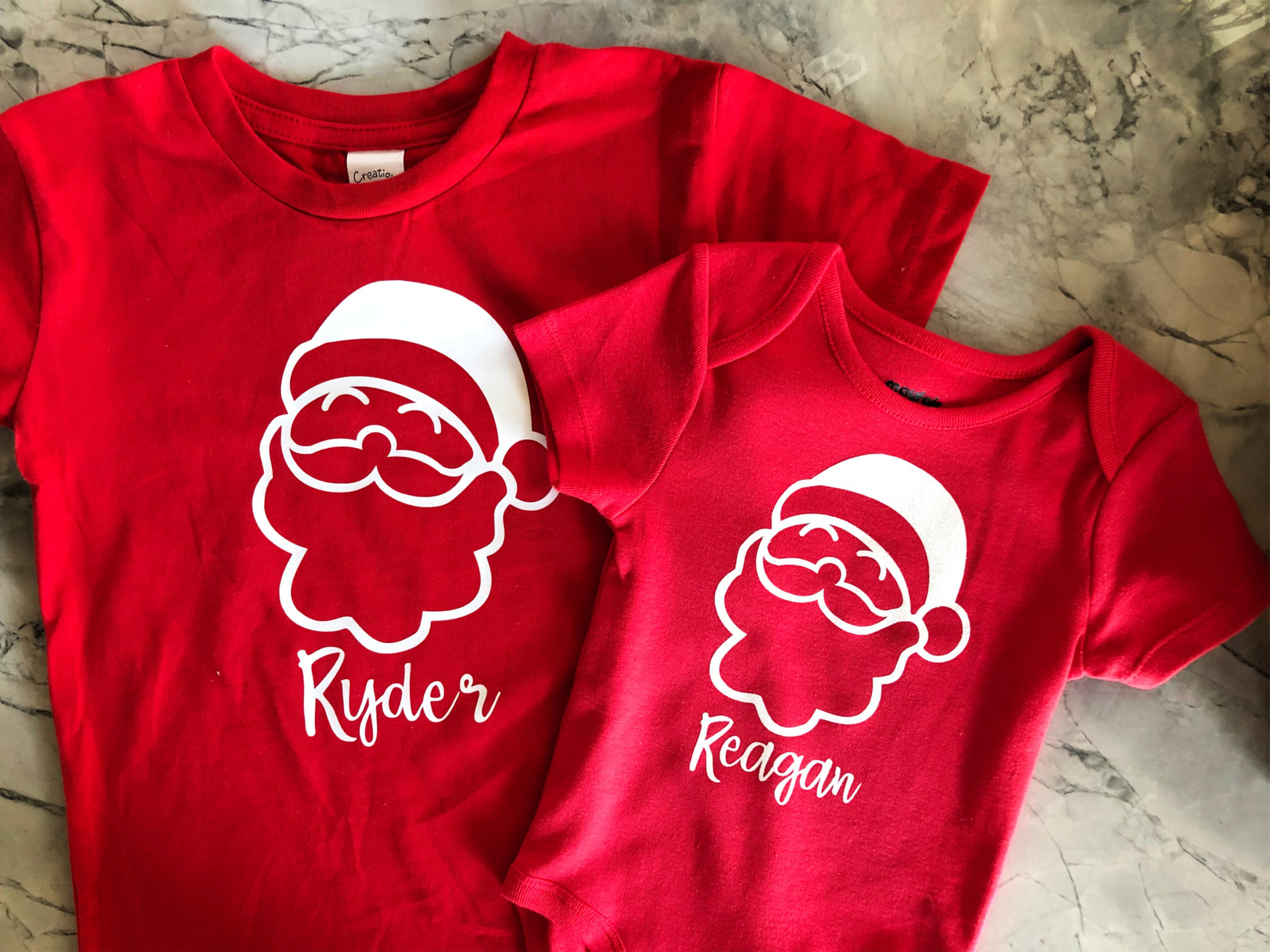 DIY Personalized Santa T-Shirt - Sew Woodsy