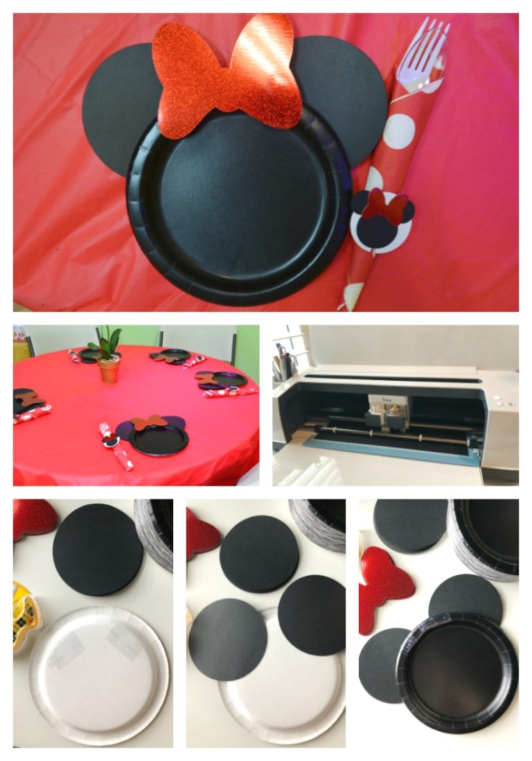 DIY Minnie Mouse Paper Plates - Sew Woodsy