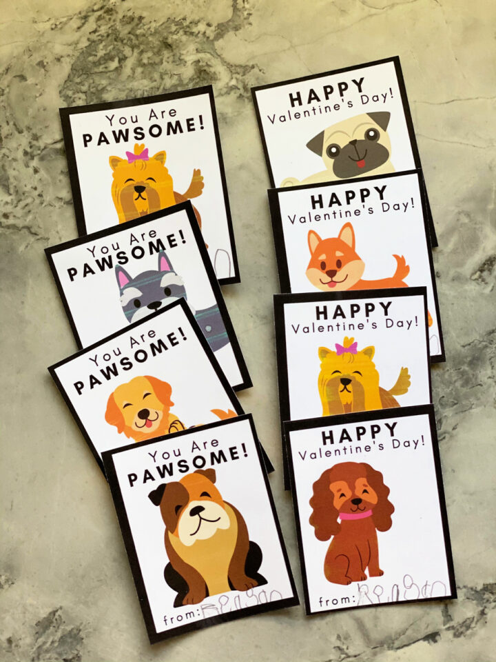 Doggie Valentine Cards - Sew Woodsy