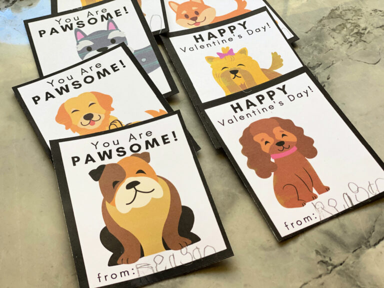 Doggie Valentine Cards - Sew Woodsy