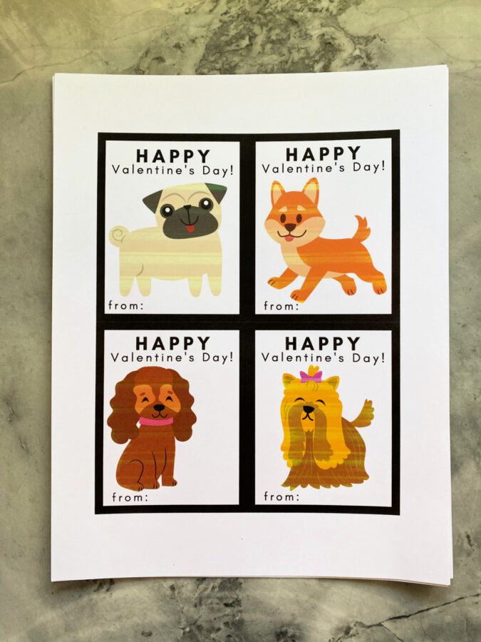 Doggie Valentine Cards - Sew Woodsy