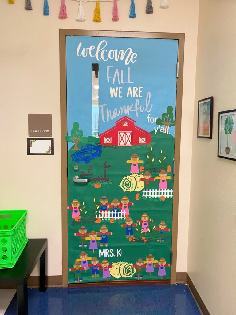 Fall Classroom Door Ideas - Sew Woodsy